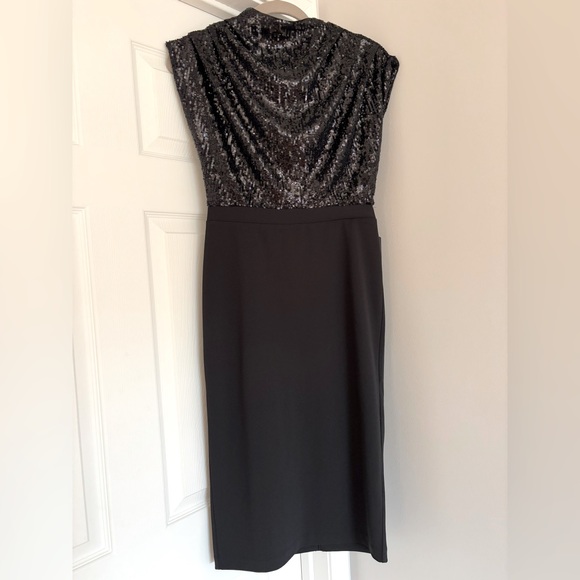 Express | Dresses | Express Black And Sequence Party Cocktail Dress ...